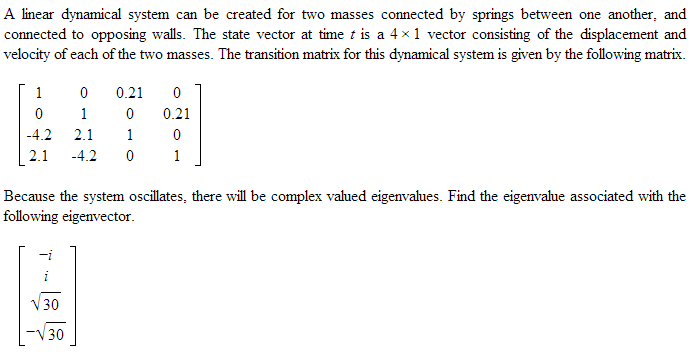 Solved A linear dynamical system can be created for two | Chegg.com