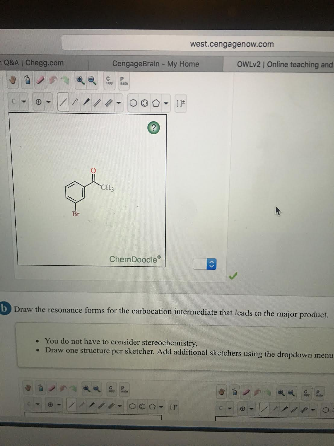 2. Draw the resonance forms for the carbocation | Chegg.com
