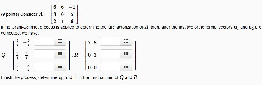 Solved Consider A [6 6 1 3 6 5 2 1 6] If The