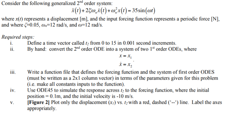 Solved Consider the following generalized 2d order system: | Chegg.com
