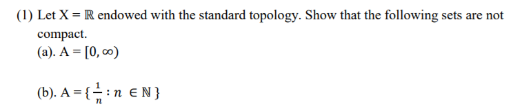Solved Let X = R endowed with the standard topology. Show | Chegg.com