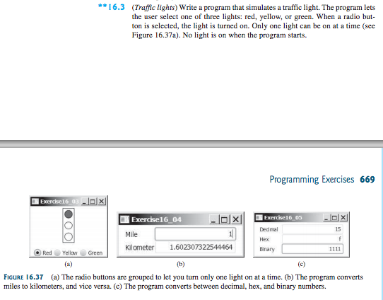 Solved **16.3 (Traffic lights) Write a program that | Chegg.com