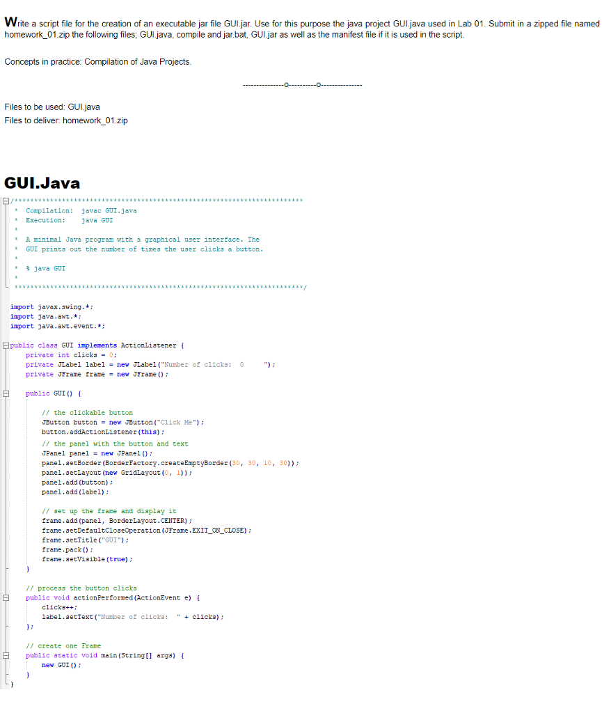 Solved Write a script file for the creation of an executable | Chegg.com Solved Write a script file for the creation of an executable | Chegg.com