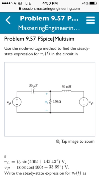 Solved Problem 9.57 | Chegg.com