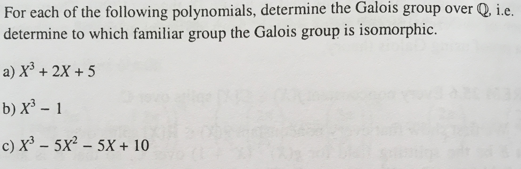 Solved For each of the following polynomials, determine | Chegg.com