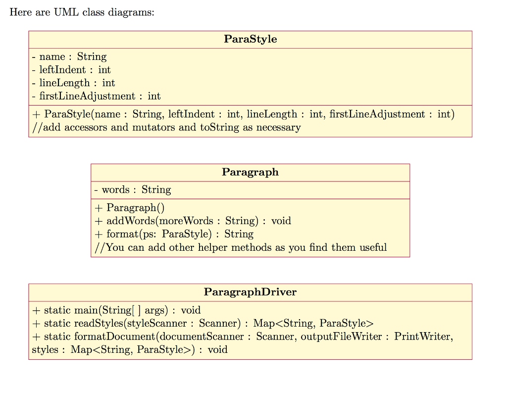 Solved program will read two files: a style file and a | Chegg.com