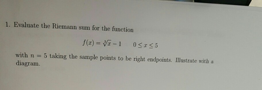Solved Evaluate the Riemann sum for the function f(x) = 3 | Chegg.com
