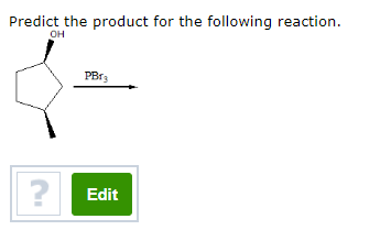 Solved Predict the product for the following reaction OH | Chegg.com