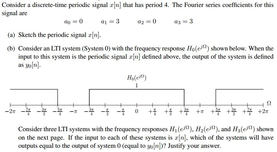 Solved Consider a discrete-time periodic signal has period | Chegg.com