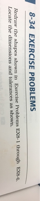 Redraw the shapes shown in Exercise Problems EX8-1 | Chegg.com