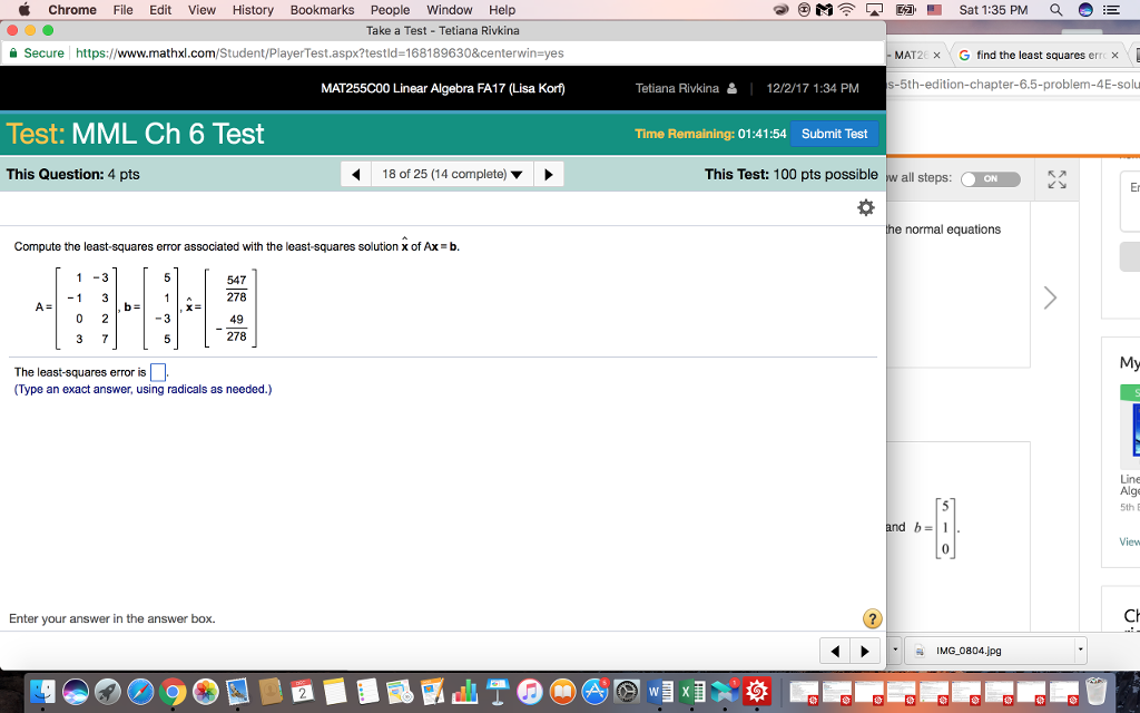 Solved Chrome File Edit View History Bookmarks People Window | Chegg.com