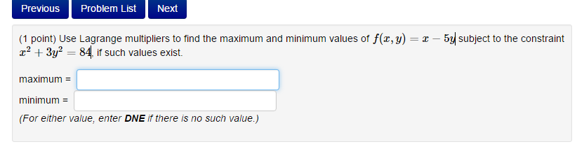 Solved Use Lagrange multipliers to find the maximum and | Chegg.com