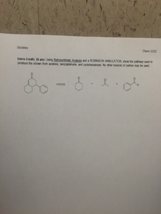 Solved Using Retrosynthetic Analysis and A ROBINSON | Chegg.com