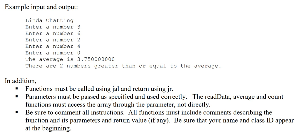 Write and test a MIPS program consisting of four | Chegg.com