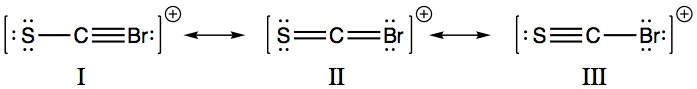 Solved Rank the resonance structures for CSBr1+ from best to | Chegg.com