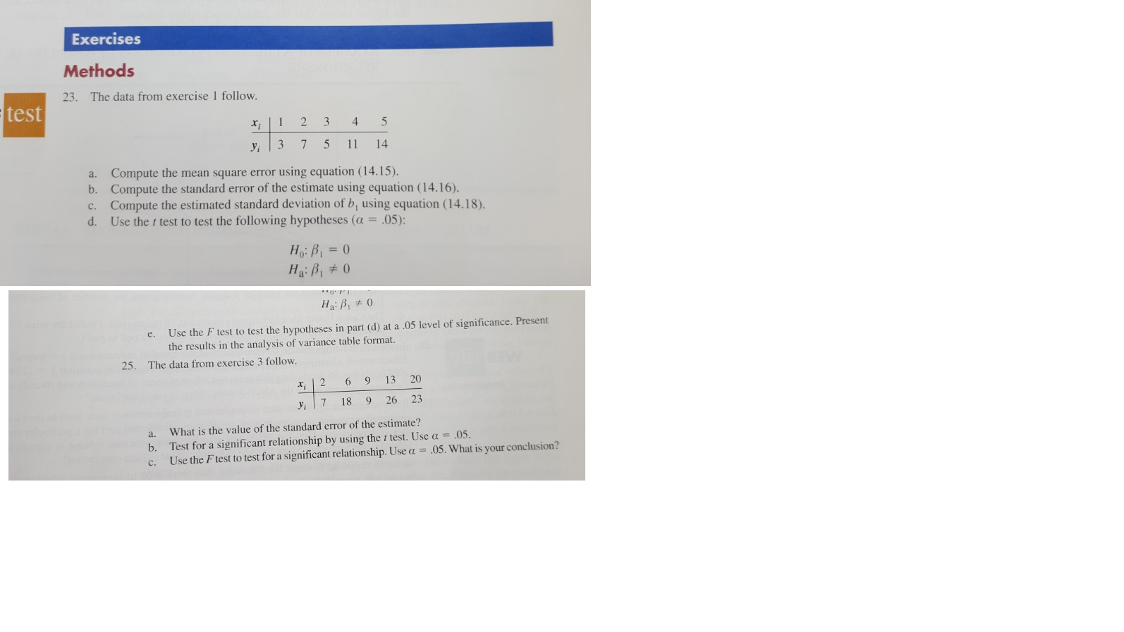 Solved MEAN SQUARE ERROR (ESTIMATE OF sigma^2) s^2 = MSE = | Chegg.com
