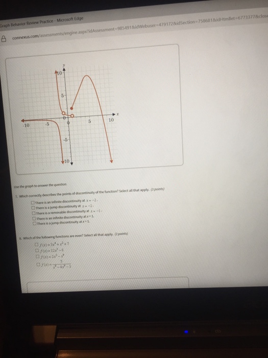 Solved Graph Behavior Review Practice Microsoft Edge | Chegg.com