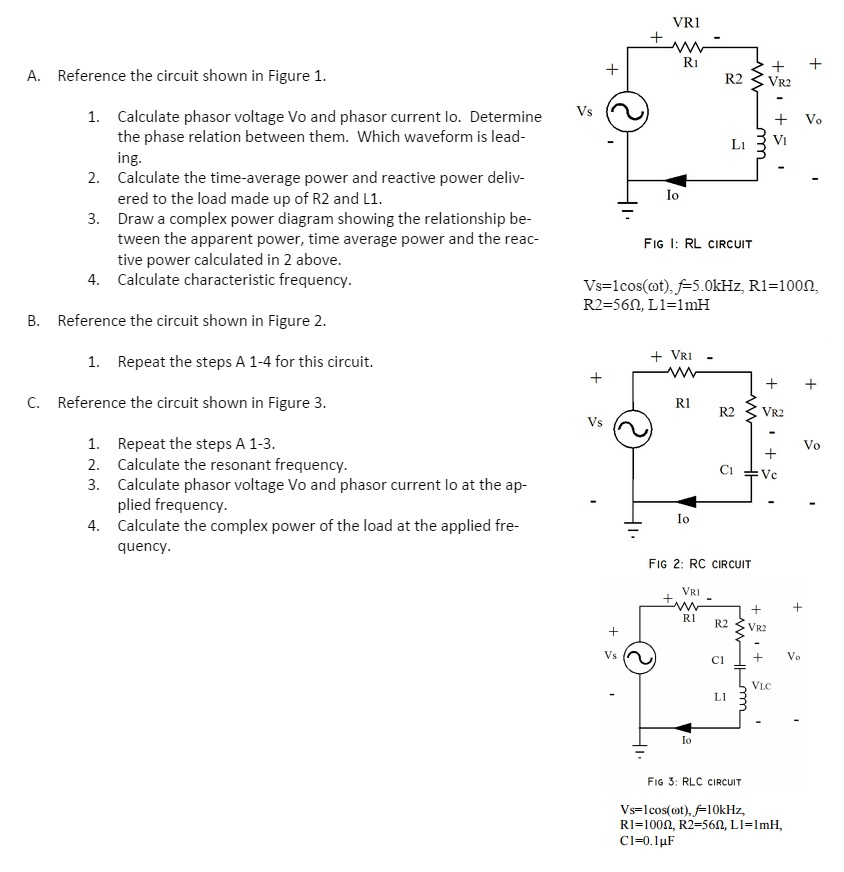 Solved Reference the circuit shown in Figure 1. 1. Calculate | Chegg.com