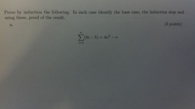 Solved Prove by induction the following. In each case | Chegg.com