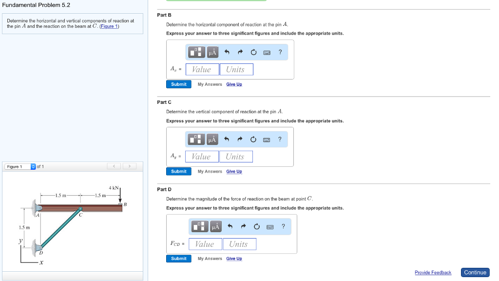 Solved Determine the horizontal and vertical components of | Chegg.com