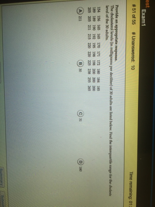 Solved The Cholesterol Levels in Milligrams Per Deciliter Chegg
