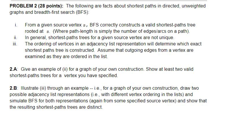 Solved PROBLEM 2 (28 points): The following are facts about | Chegg.com