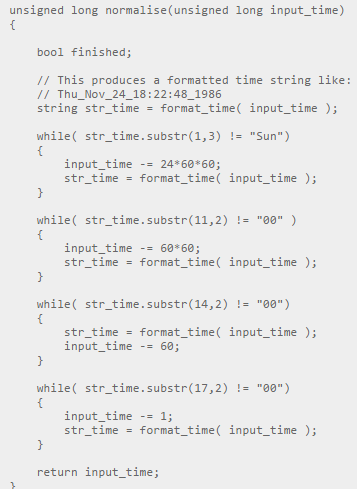 Solved Given that input_time actually represents an integer | Chegg.com