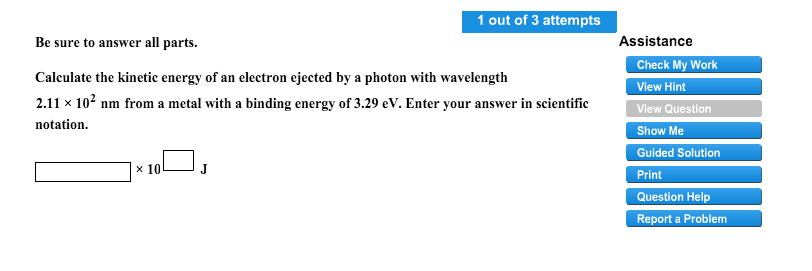 Solved 1 out of 3 attempts Be sure to answer all parts. | Chegg.com