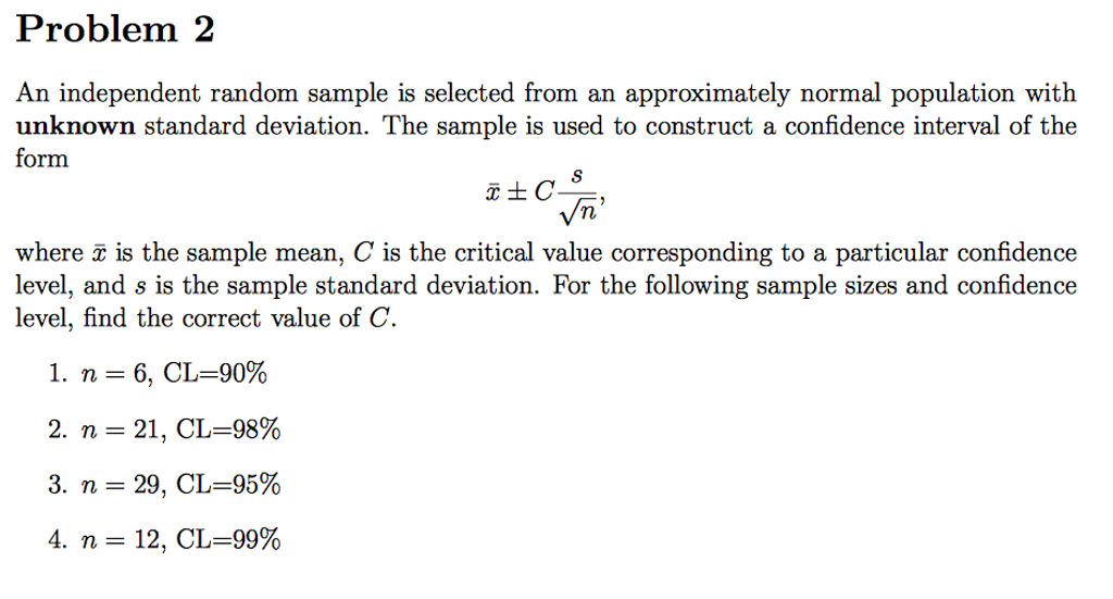 Solved An independent random sample is selected from an | Chegg.com