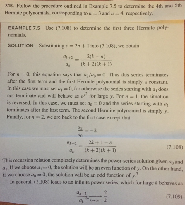 Follow the procedure outlined in Example 7.5 to | Chegg.com
