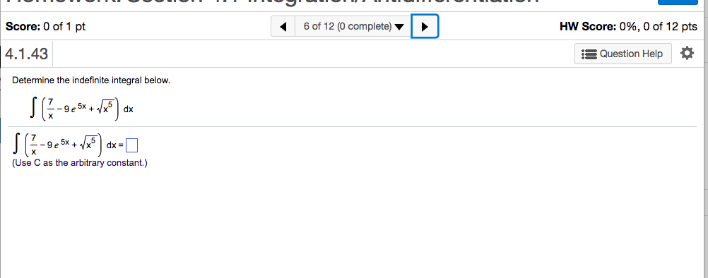 Solved Score: 0 of 1 pt 6 of 12 (0 complete) HW Score: 0%, | Chegg.com