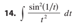 Solved Evaluate the integral integral sin^2 (1/t)/t^2 dt | Chegg.com