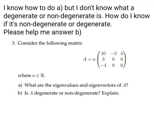 Solved I know how to do a) but I don't know what a | Chegg.com