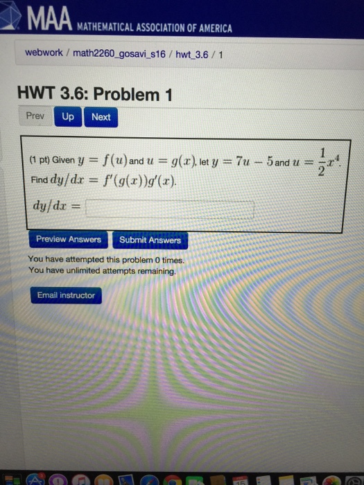 Solved Given y = f (u) and u = g(x), let y = 7u - 5 and u = | Chegg.com