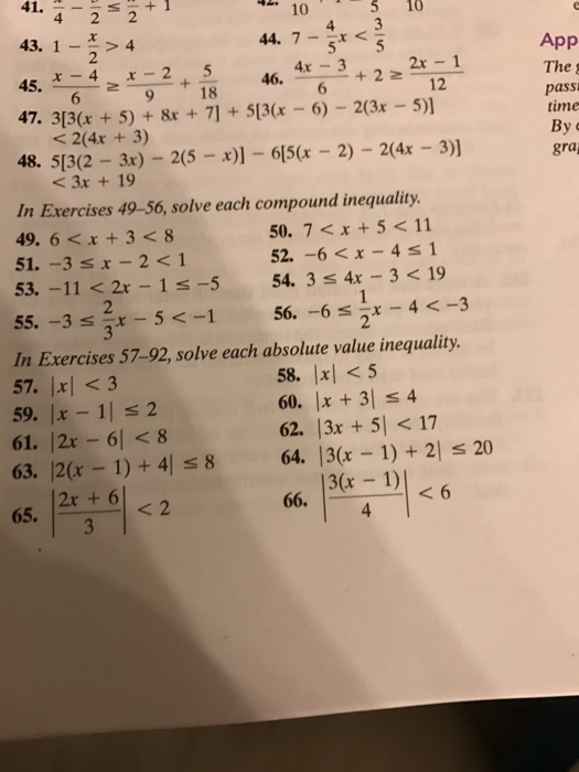 Solved In Exercises 49-56, solve each compound inequality. | Chegg.com