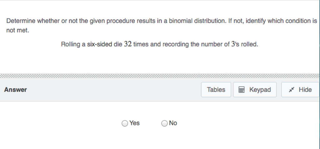 Solved Determine whether or not the given procedure results | Chegg.com