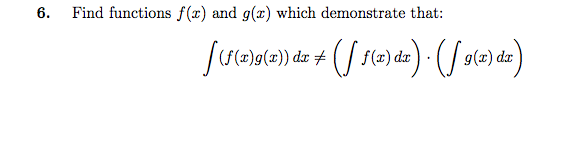 Solved Find functions f(x) and g(x) which demonstrate that: | Chegg.com