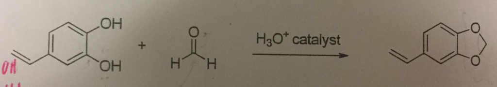 Solved OH H3O* catalyst OH | Chegg.com