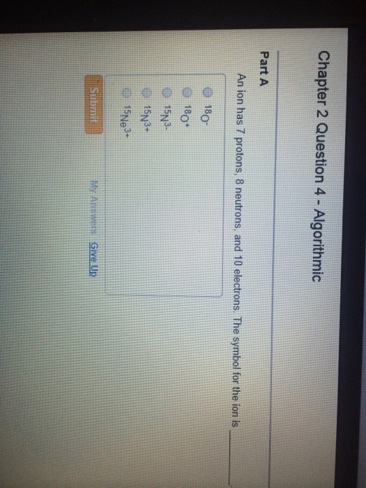 What Element Has 7 Protons 7 Neutrons and 10 Electrons