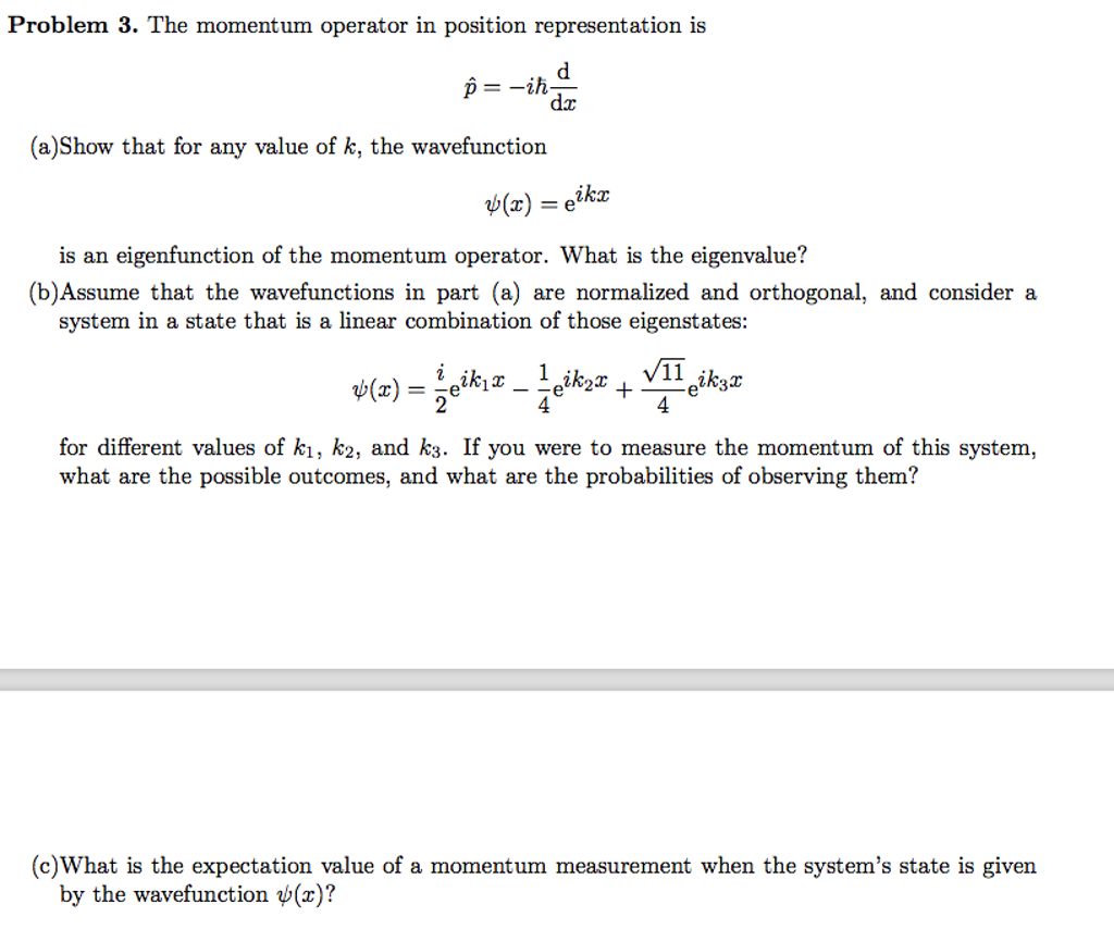 The Momentum Operator In Position Representation Is P