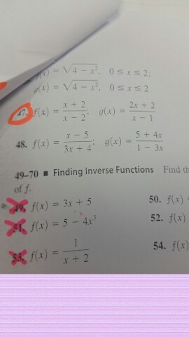 Solved #47 Use the Inverse Function Property to show that f | Chegg.com