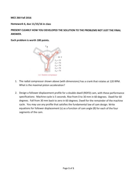 Solved The radial compressor shown above (with dimensions) | Chegg.com