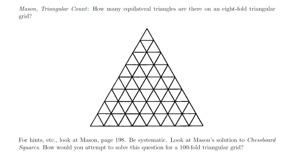 Solved Mason, Triangular Count: How many equilateral | Chegg.com