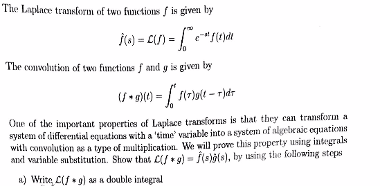 Solved The Laplace transform of two functions f is given by | Chegg.com