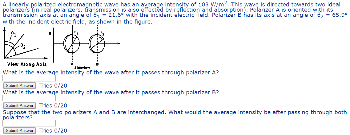 Solved A linearly polarized electromagnetic wave has an | Chegg.com