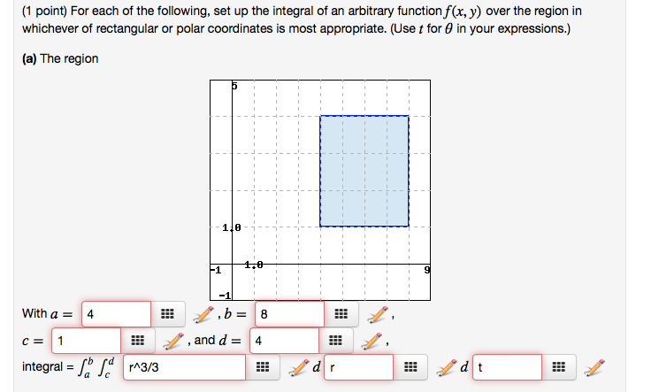Solved For each of the following, set up the integral of an | Chegg.com