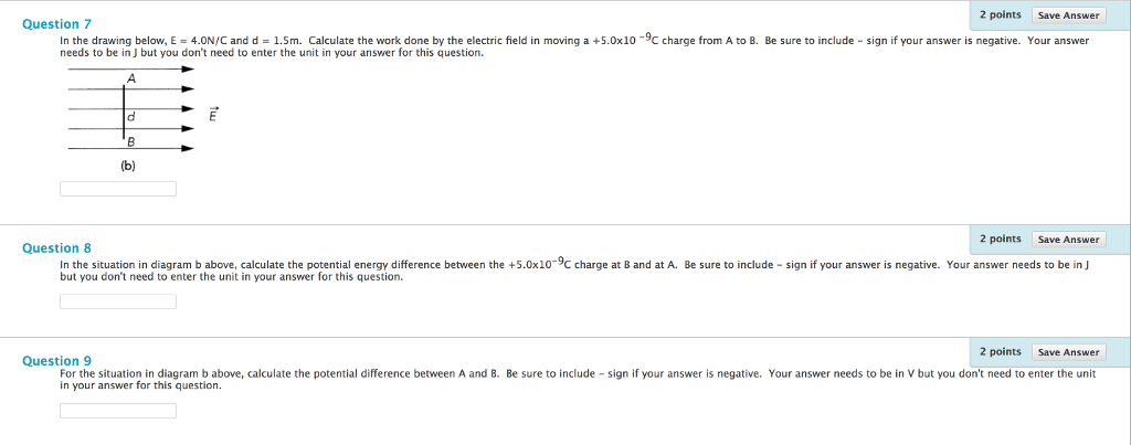 Solved In the drawing below, E = 4.0N/C and d = 1.5m. | Chegg.com