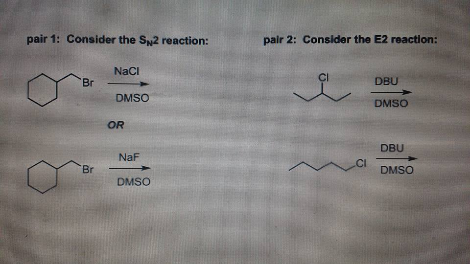 Solved -Circle the faster reaction in each pair. -Provide a | Chegg.com