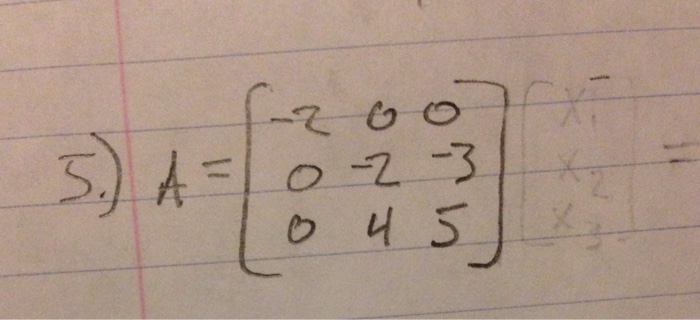 Solved 5. Find all real numbers λ for the given matrix A | Chegg.com