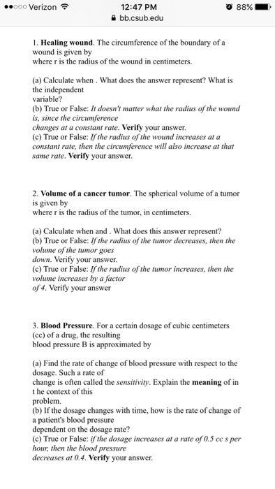 Healing wound. The circumference of the boundary of a | Chegg.com